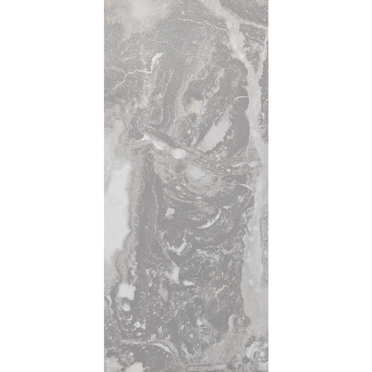 Bellezza Ceramica Nebula Lux Silver Semi-Polished 12" x 24" Porcelain ...