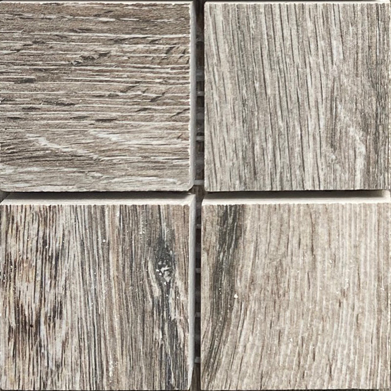 Estima Ceramica Brigantina Collection Aged Oak Wood Look 12" x 12" Mos ...